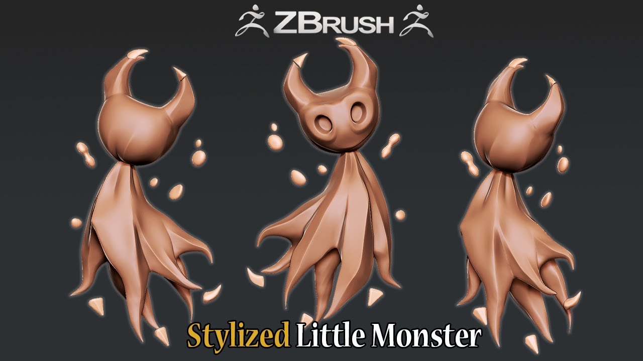 Sculpting Little Stylized Monster |1H sculpt Zbrush| #zbrush #3d # ...