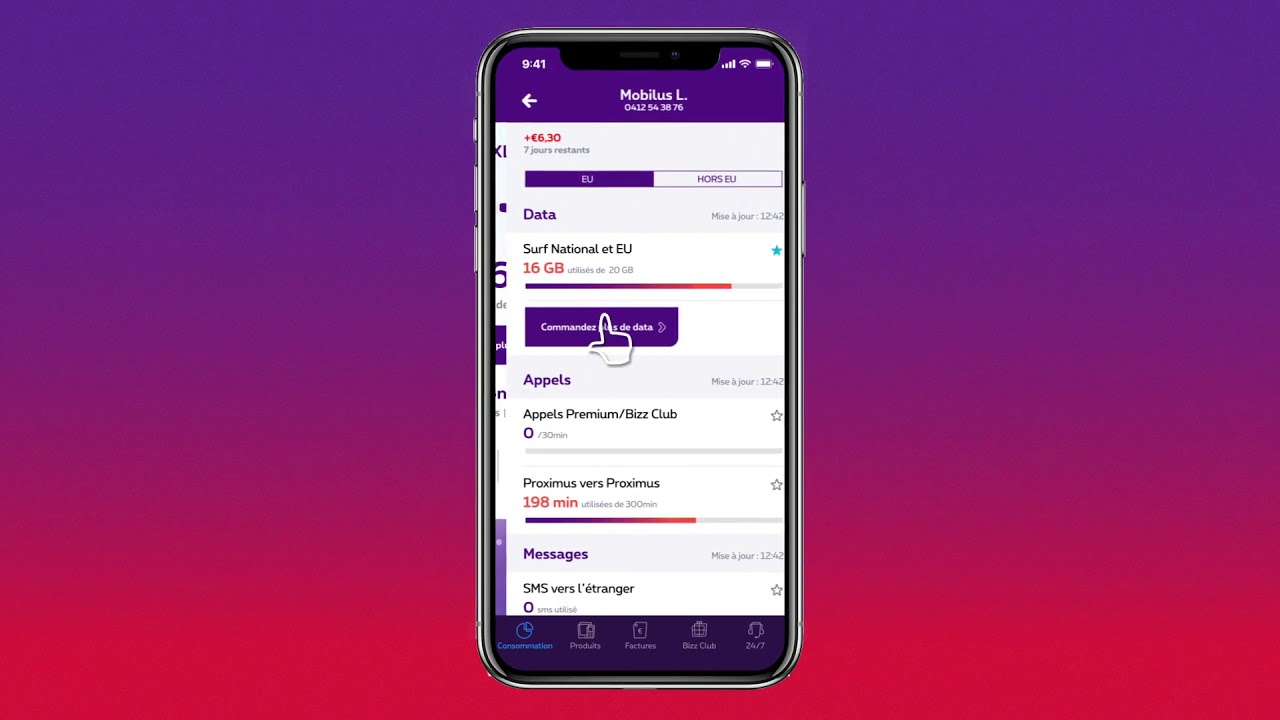 Proximus: MyProximus Usage BIZZ FR - YouTube