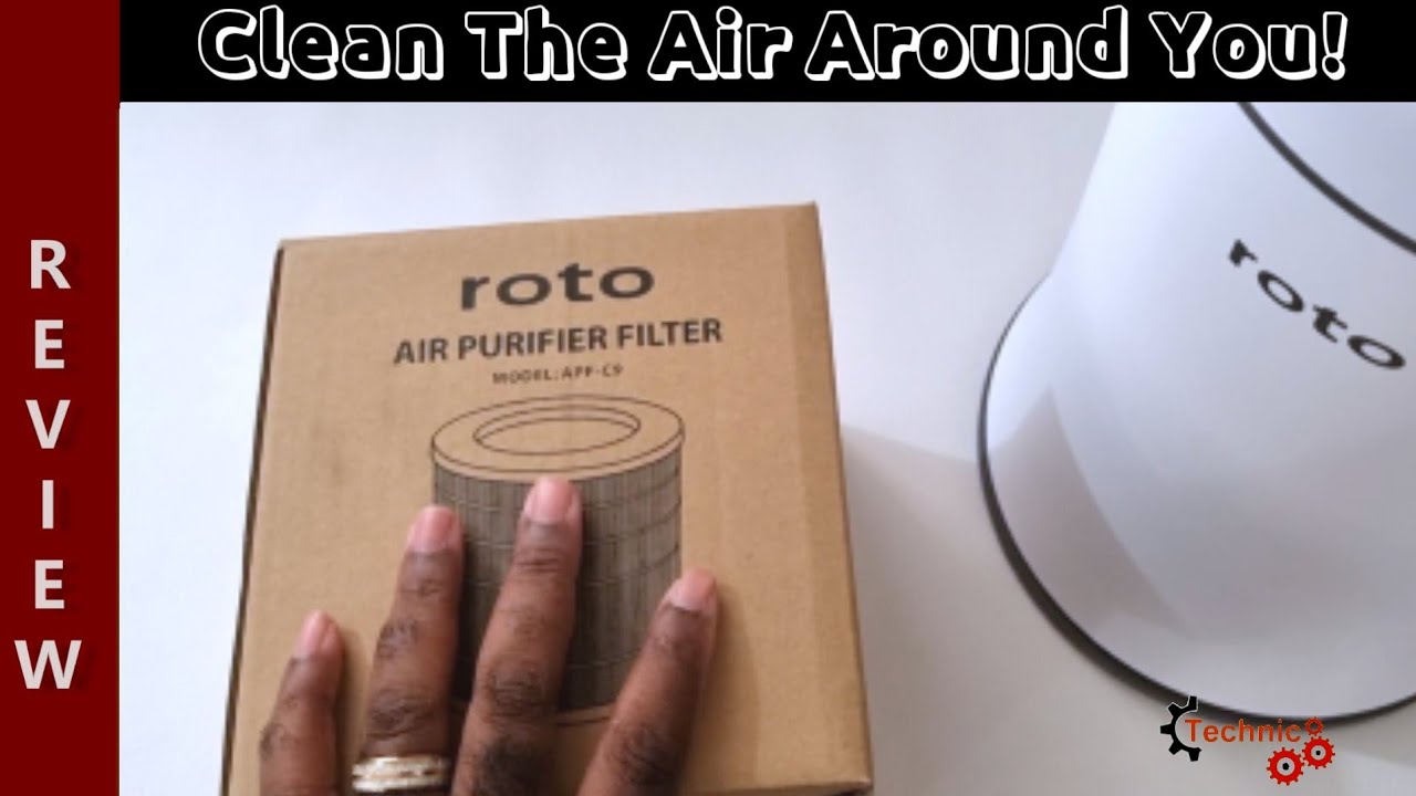 Roto Desktop Air Purifier: The Dust Buster! - YouTube