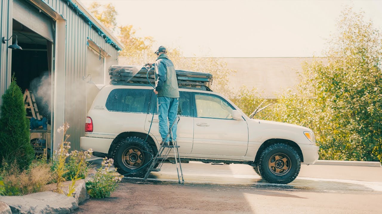 Washing A Filthy Lexus LX470 In Direct Sunlight - YouTube