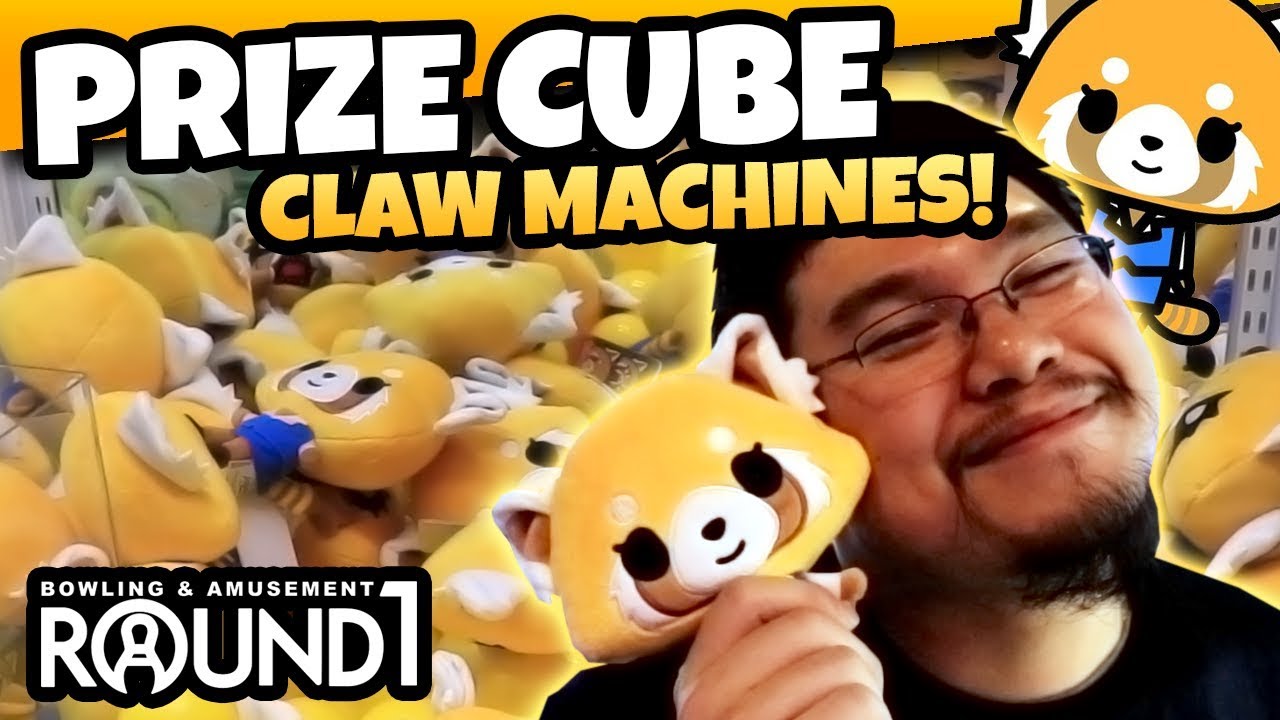Playing the Prize Cube Claw Machines at Round 1 Arcade! Claw Machine ...