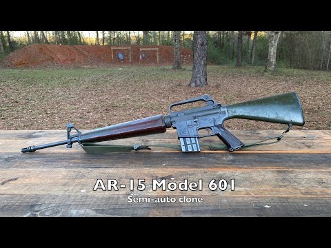 Shooting a COLT/ArmaLite AR-15 Model 601 semi-auto clone