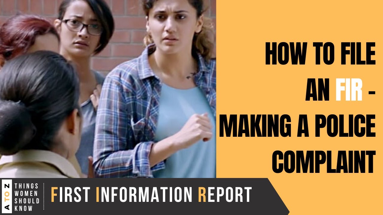 FIR - How To File An FIR - Making A Police Complaint In India - YouTube