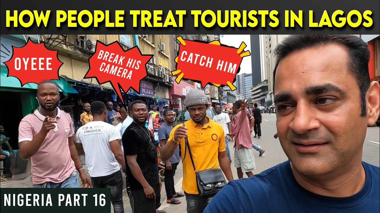 Lagos - the city of Chaos || Walking in the Famous cms market of Lagos ...