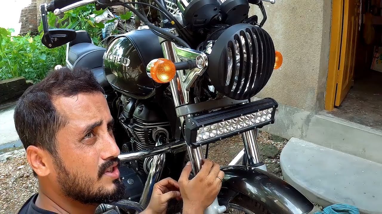 Thunderbird 350 - LED Bracket Making - With Sub-title (English) - YouTube