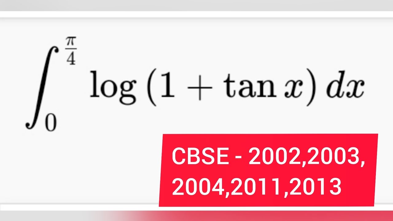 Q15 | Evaluate the definite Integral 0 to π/4 log(1+tanx) | integral of ...