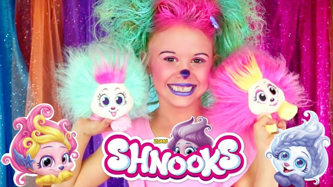 Shnooks Crazy Colorful Hair and Makeup - YouTube