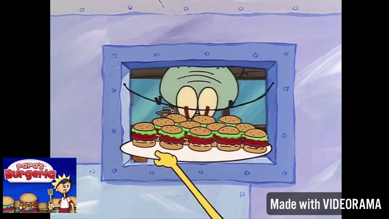 Papa Louie portrayed by spongebob read description - YouTube