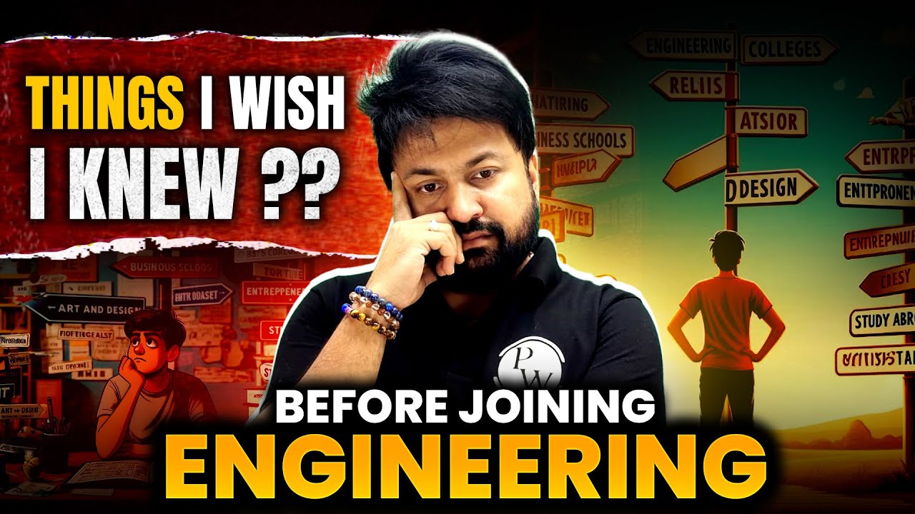 Things I Wish I knew Before Joining ENGINEERING 😔 - YouTube