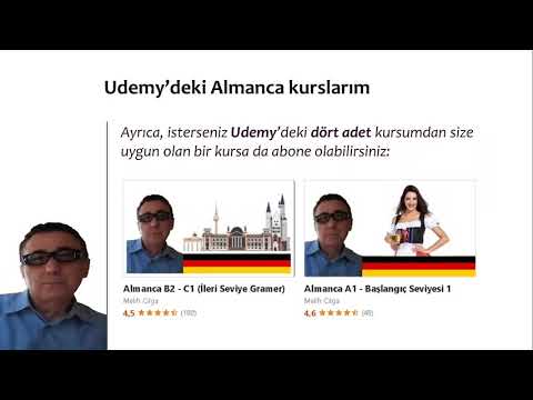 Almanca Online Özel Ders - Almanca A1 A2 B1 B2 C1 seviyelerinde Skype üzerinden Online Özel Ders