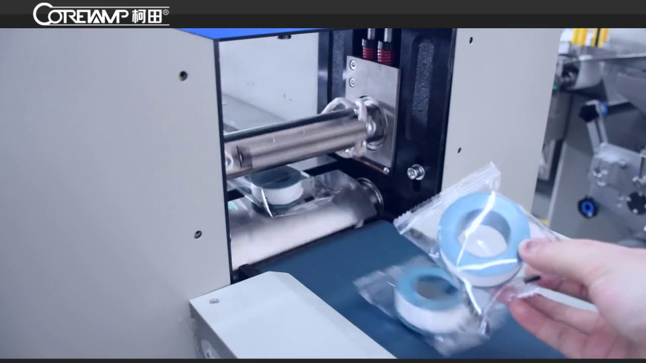 Teflon tape flow packing machine, Teflon tape flow packaging machine ...