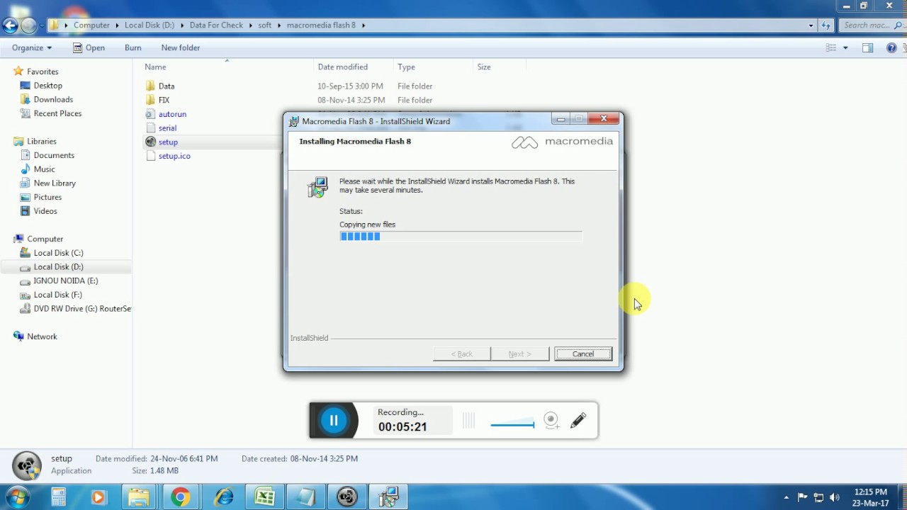 Full Installation of Flash8 - YouTube