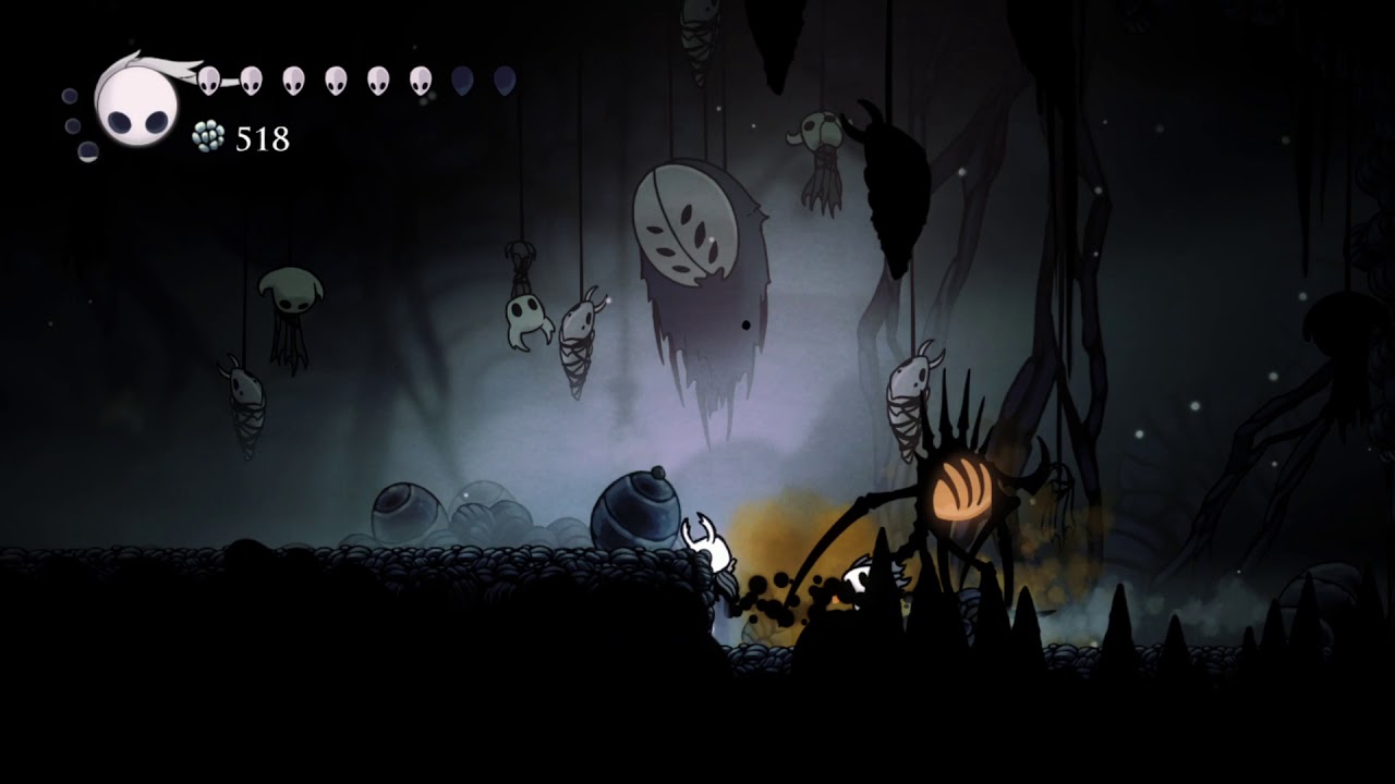 Hollow Knight - Enfrentando NOSK (Desafio), Localização de uma larva e ...