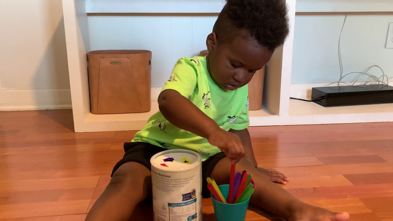 Learning Coloring with Popsicle Sticks | Color Sorting With Popsicle ...