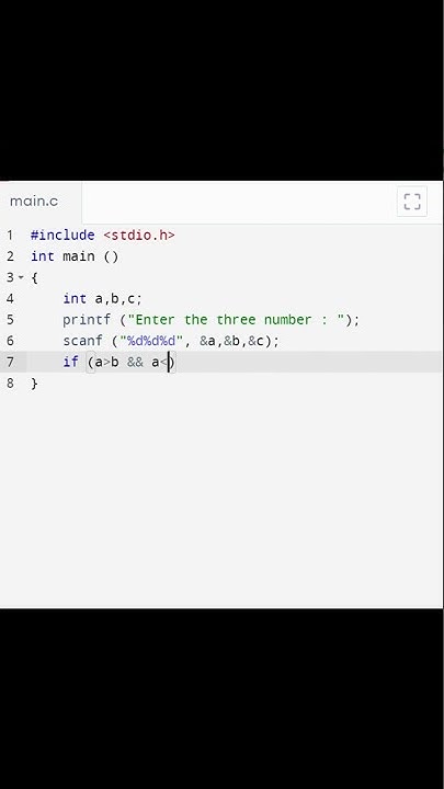 Find the largest number ?? 🧐🧐 In C programing #education #shorts #programming - YouTube