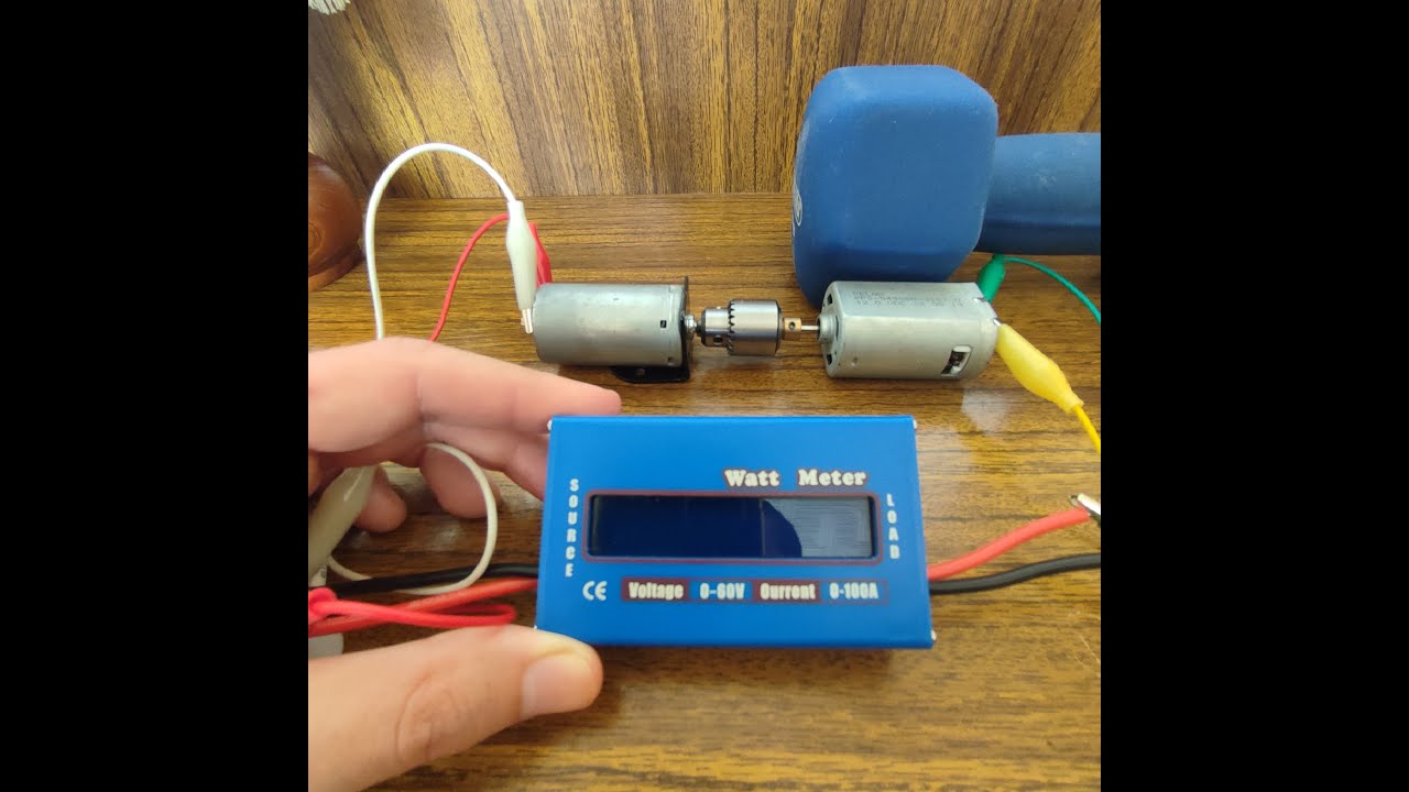 Dc Motor 24V Generator Test - YouTube