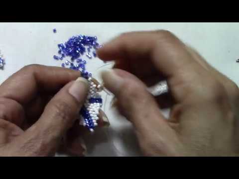 flor mostacilla 3 pétalos #AprendeEnCasa #BisuteriaEnCasa - YouTube