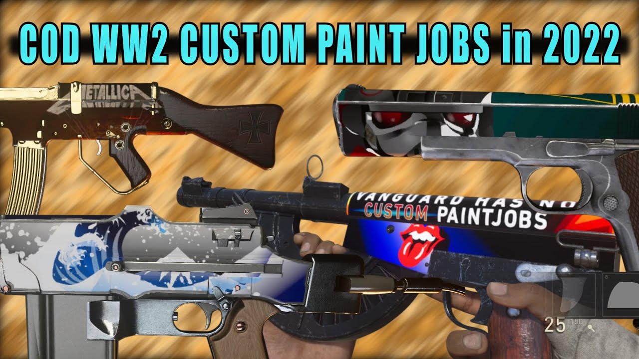 COD WW2 Custom Paint Jobs in 2022 - YouTube