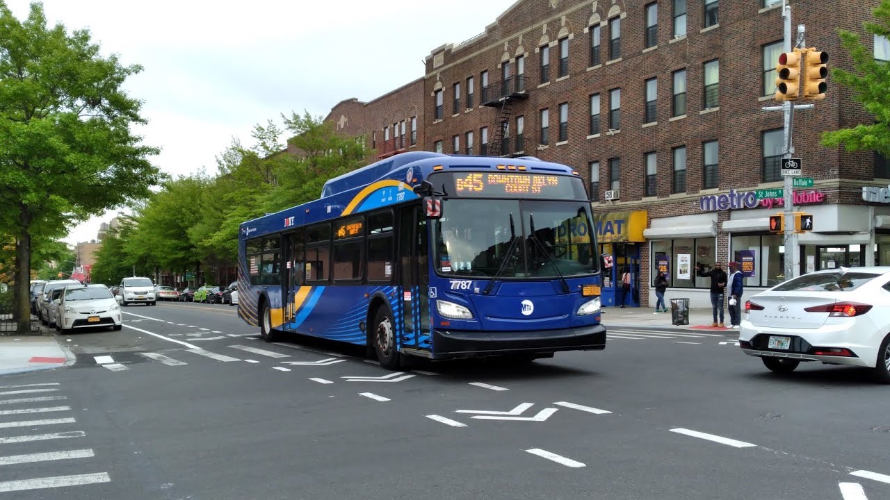 MTA New York City Bus: 2019 NFI New Flyer XD40 #7787 On The B45 - YouTube