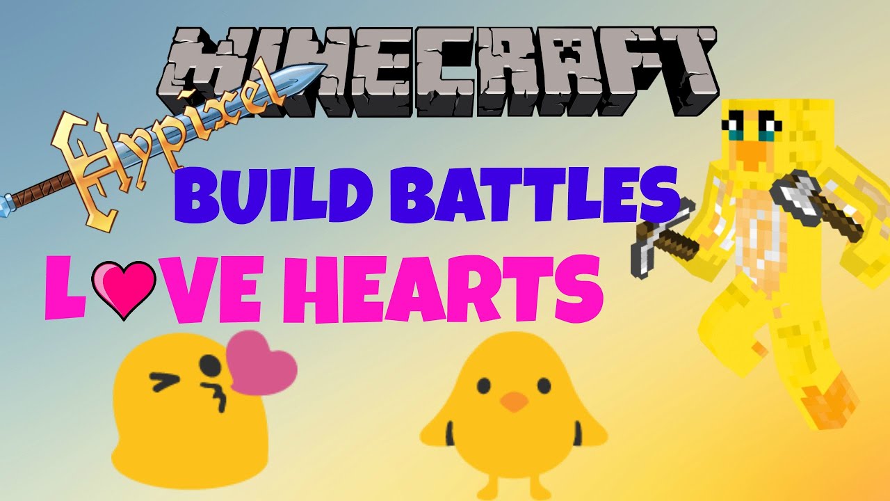 Minecraft | LOVE HEARTS | Build Battles - YouTube