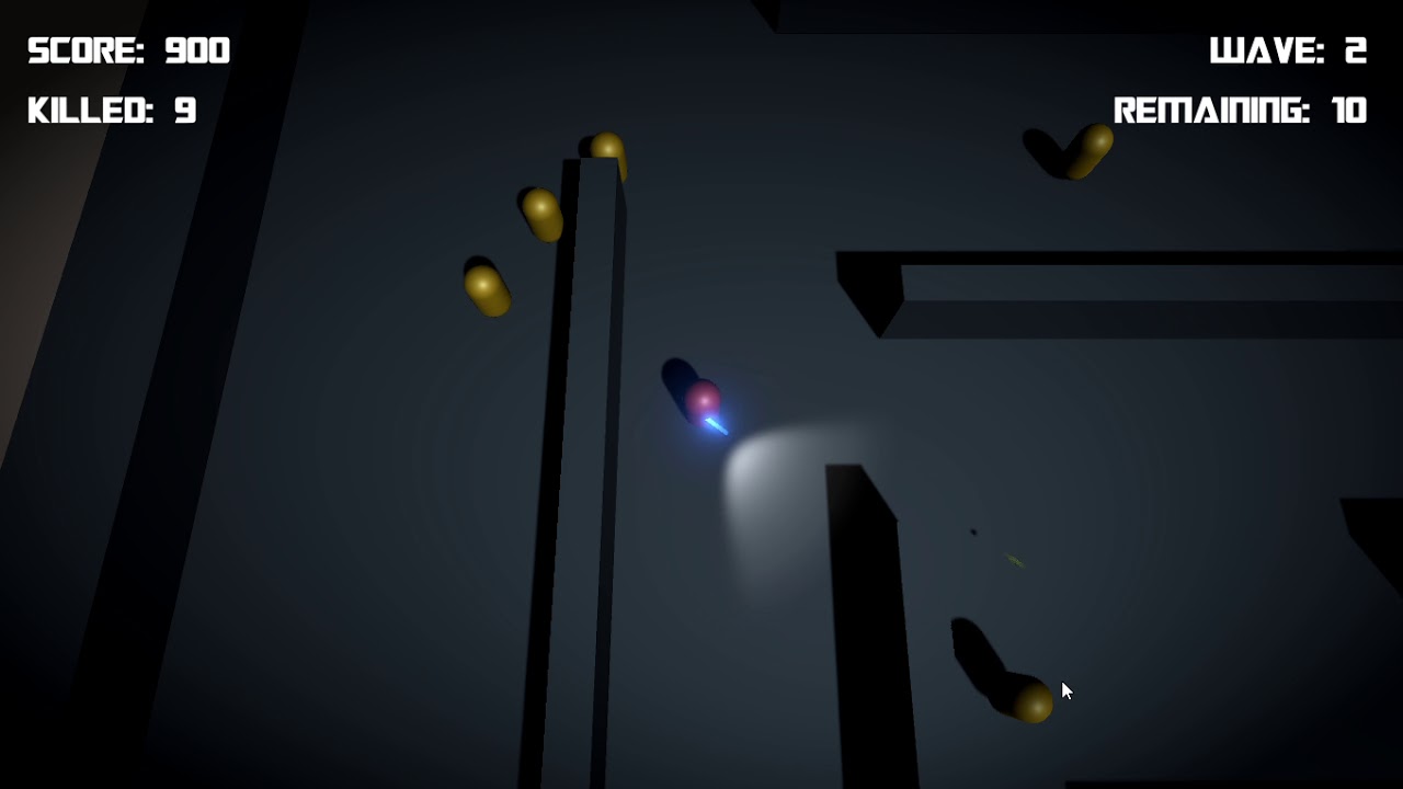 'Into The Night'- a survival top down shooter game protoype in Unity ...