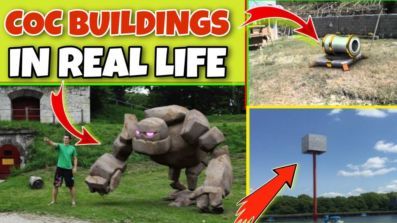 Coc Buildings in Real Life 2020||Clash of Clan Structure in the Real ...