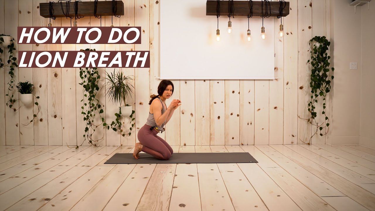 3 Minutes Breathing Exercise for Anxiety (Lion Breath) - YouTube