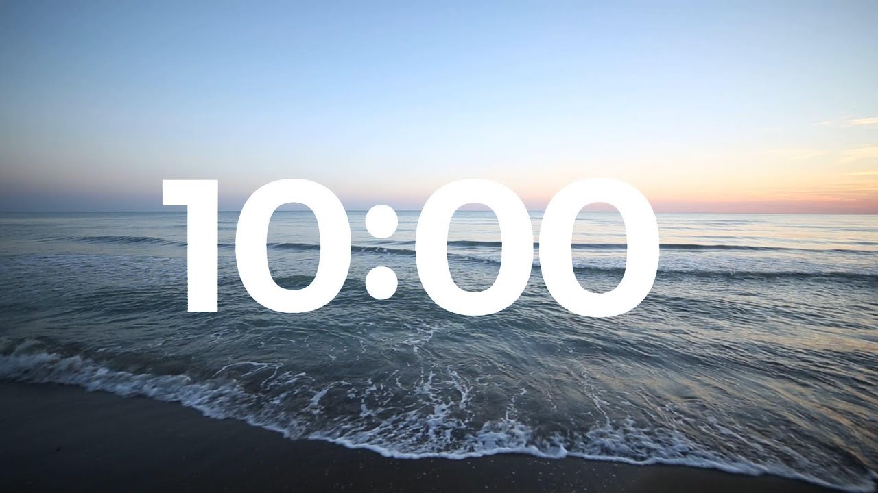 10-Minute Countdown Timer with Calm and Relaxing Music - YouTube