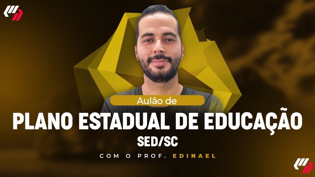 SED/SC : AULÃO DE PLANO ESTADUAL DE EDUCAÇÃO - YouTube
