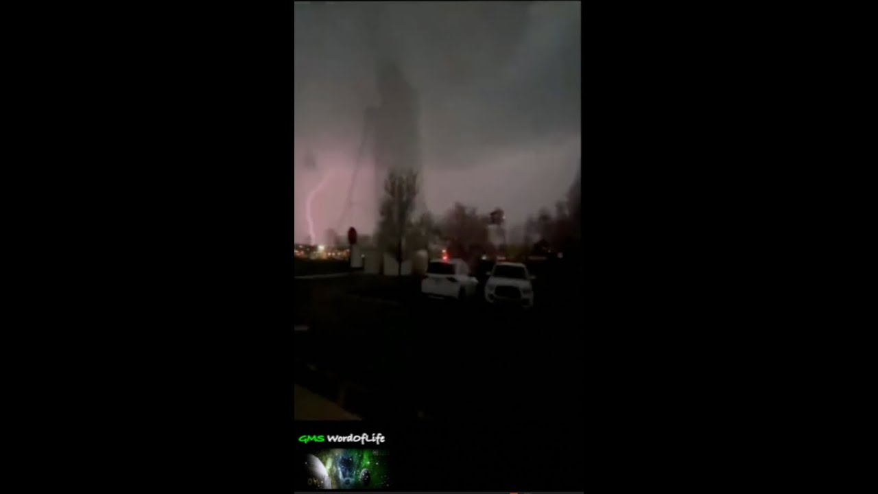 Man Films A Giant Silhouette Of A Godly Like Being Walking During A ...