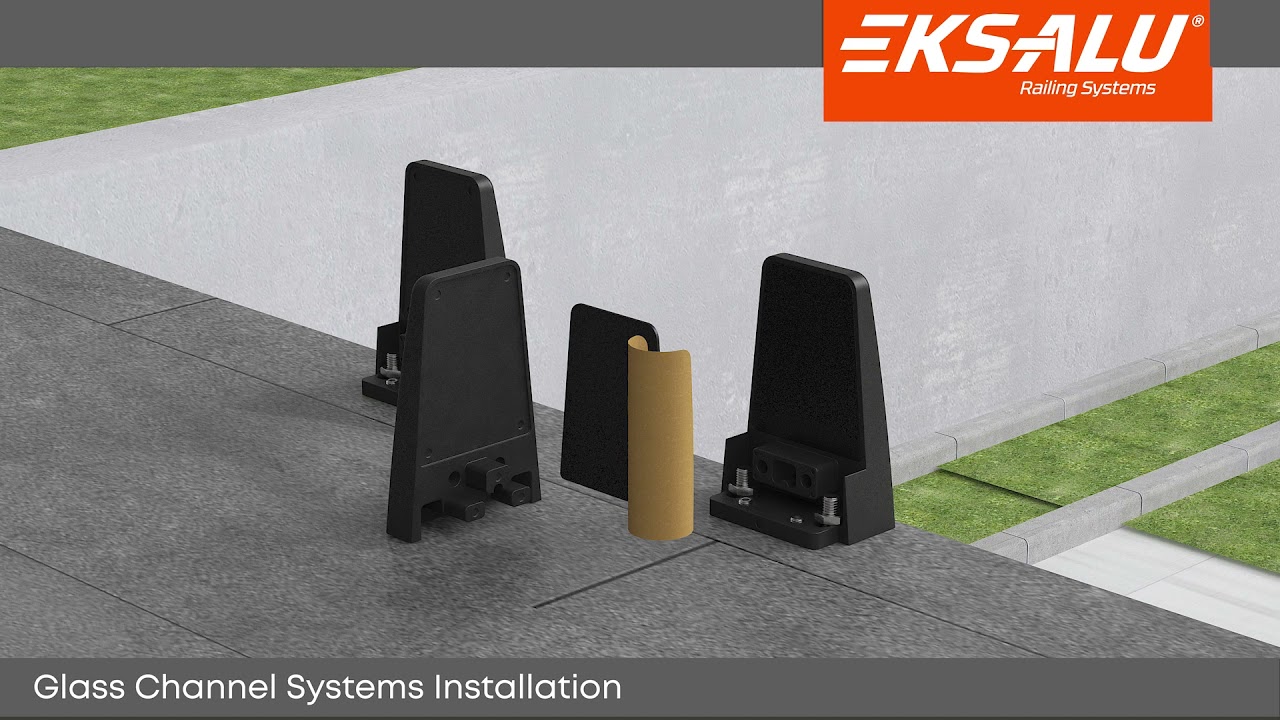 Gs10-15 Glass Channel Systems Installation - YouTube