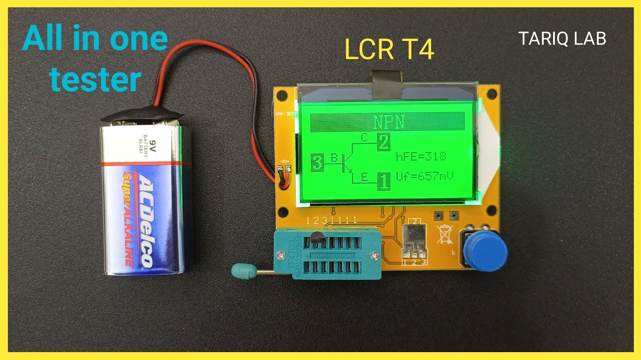 All in one component tester LCR T4 - YouTube