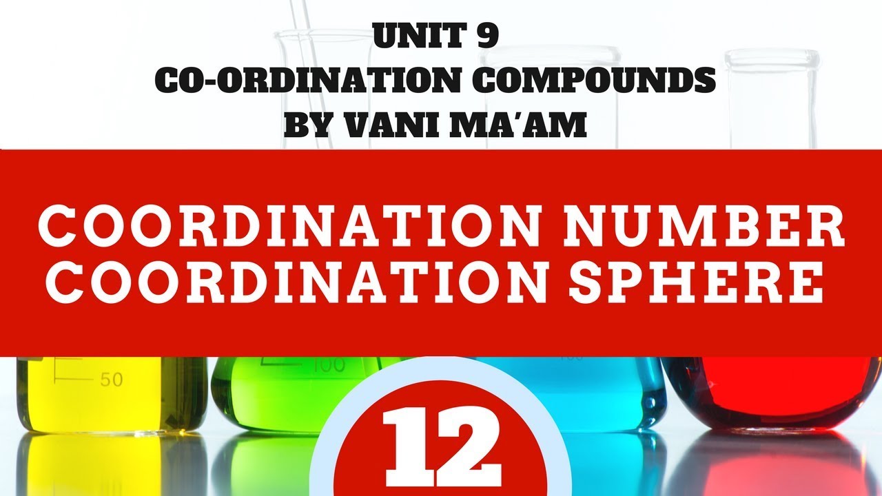 Coordination number | coordination sphere | Part 12 | Unit 9| CBSE ...