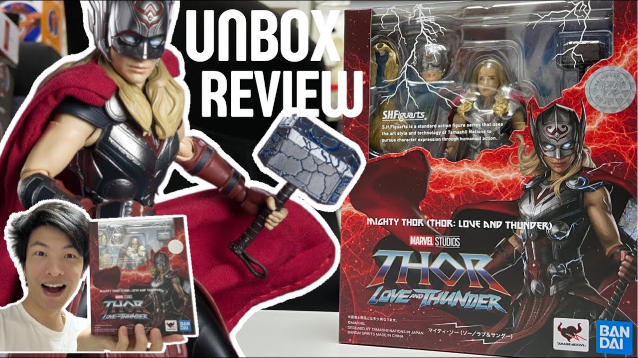 Bandai SH Figuarts Mighty Thor (Thor Love & thunder) Unbox Review SHF ...