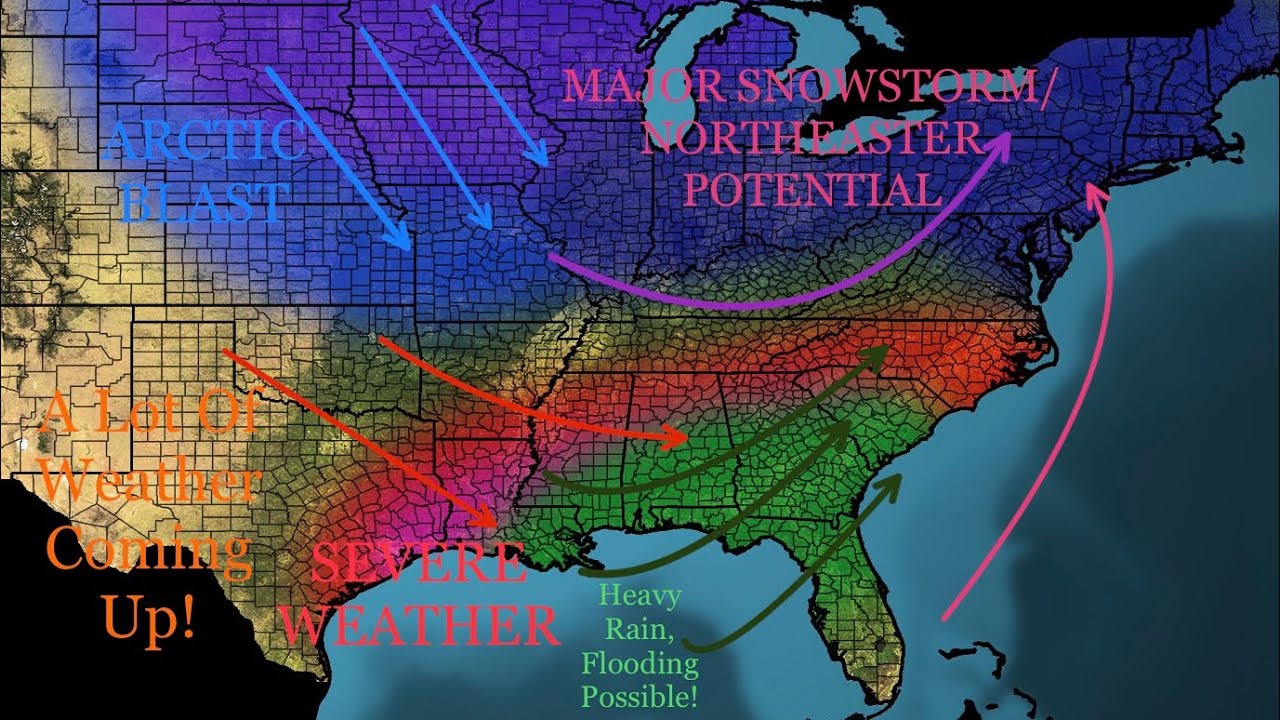 Many Large Weather Systems To Bring Many Impacts To The United States ...