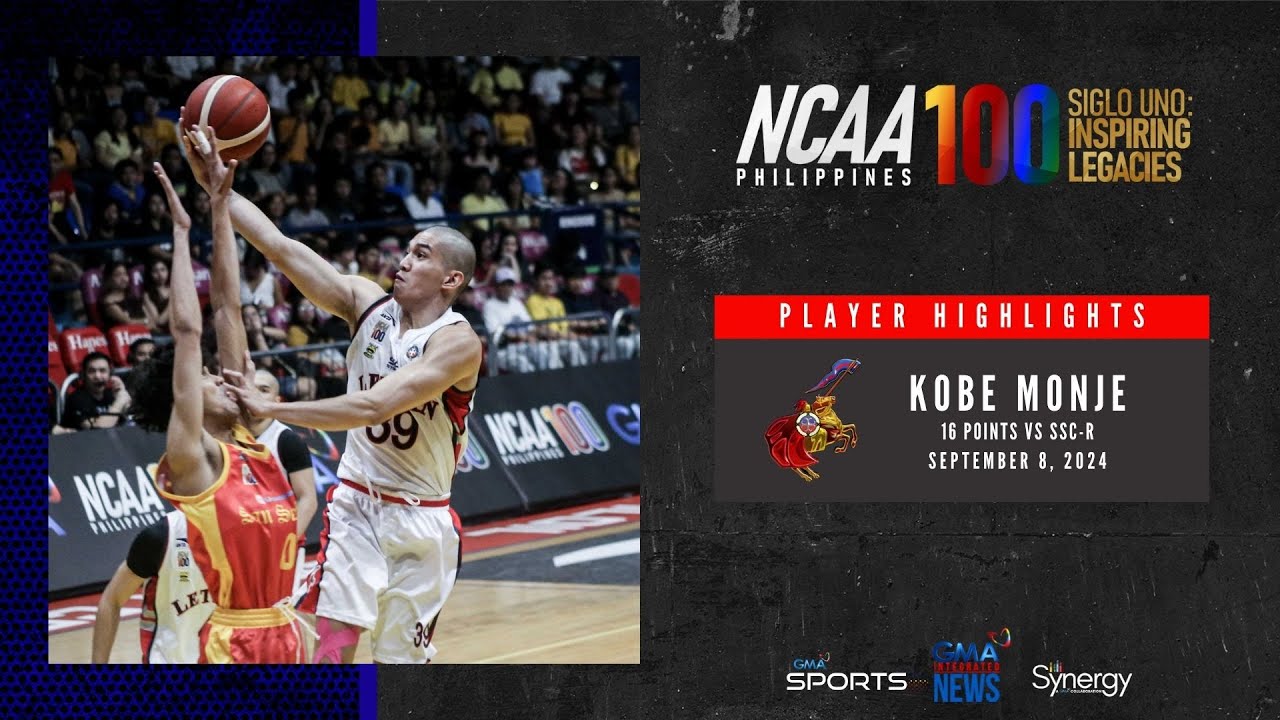 Player Highlights - Kobe Monje vs. SSC-R | NCAA Season 100 - YouTube