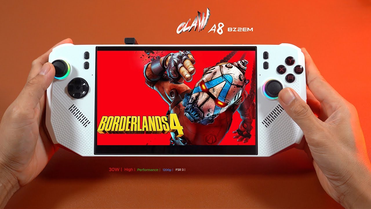 Borderlands 4 _ MSI Claw A8 Z2EM | Low-Very High Settings | 25W | 1200p ...