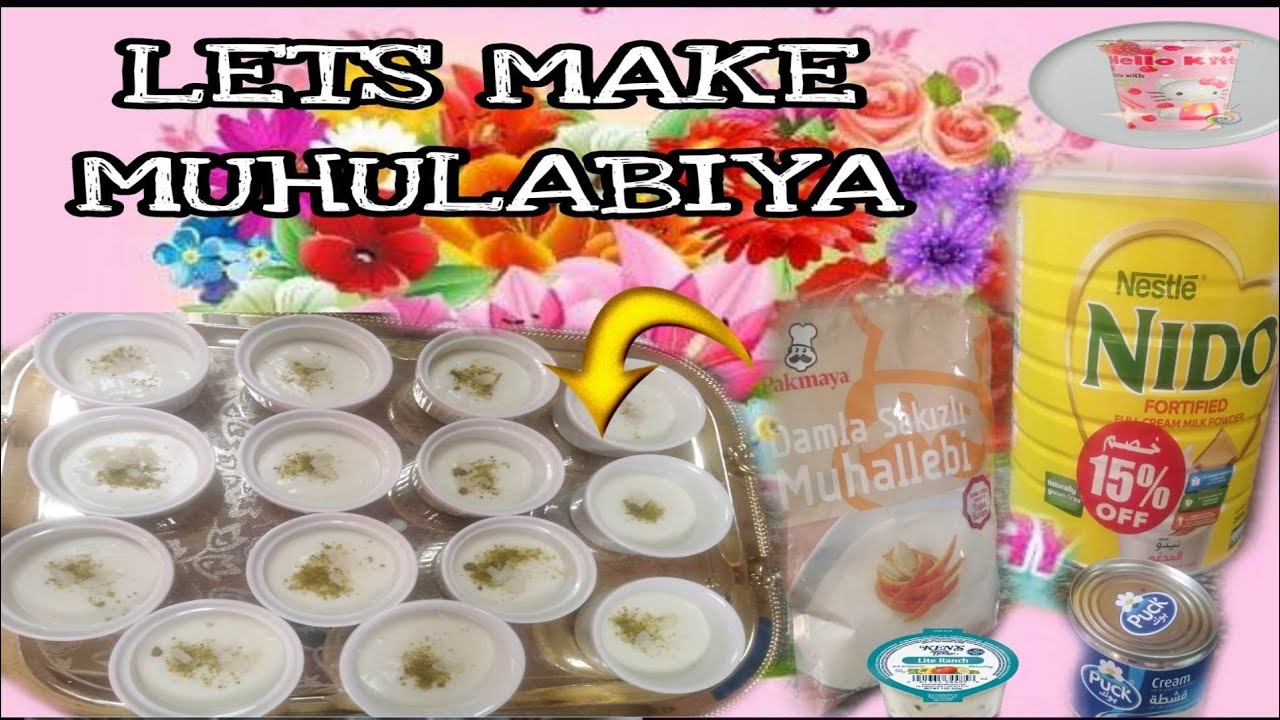 how to make muhalabiya for RAMADAN. - YouTube