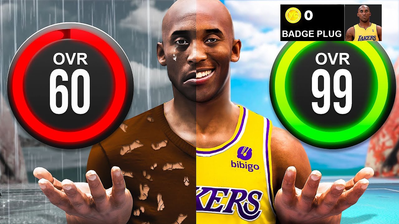 KOBE BRYANT BUILD 60 OVR to 99 OVR in 1 VIDEO (No Money Spent + No MyCareer) - YouTube