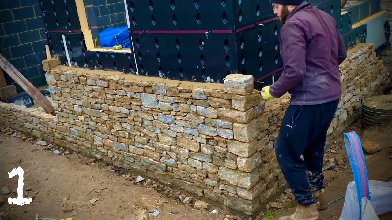 Building A Natural Stone House Extension 1 - YouTube