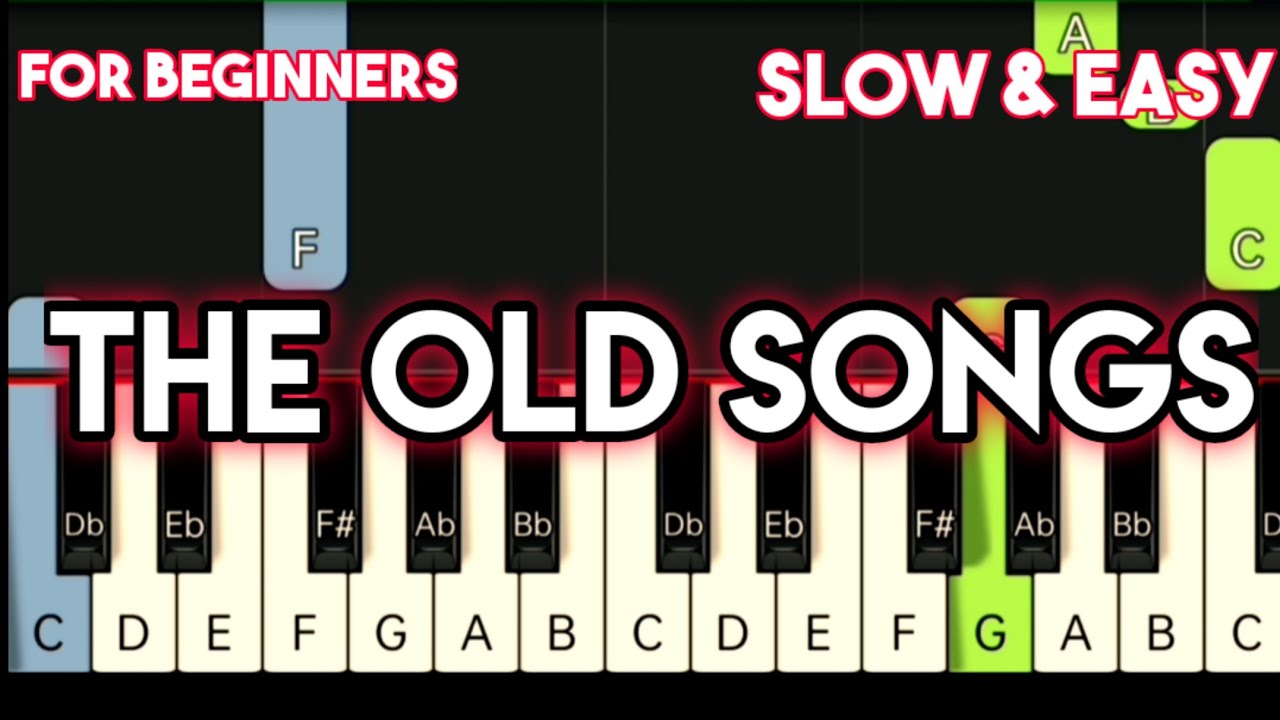 DAVID POMERANZ - THE OLD SONGS | SLOW & EASY PIANO TUTORIAL - YouTube