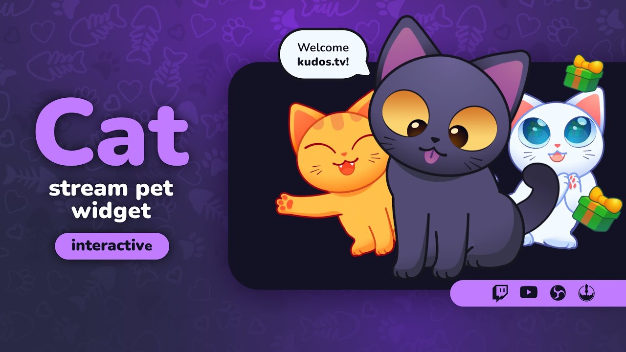 Cat Stream Pet Widget for Twitch & YouTube (StreamElements) - YouTube