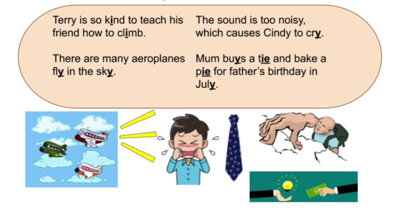Phonics Level 3- Chapter 7 i y ie (story) - YouTube
