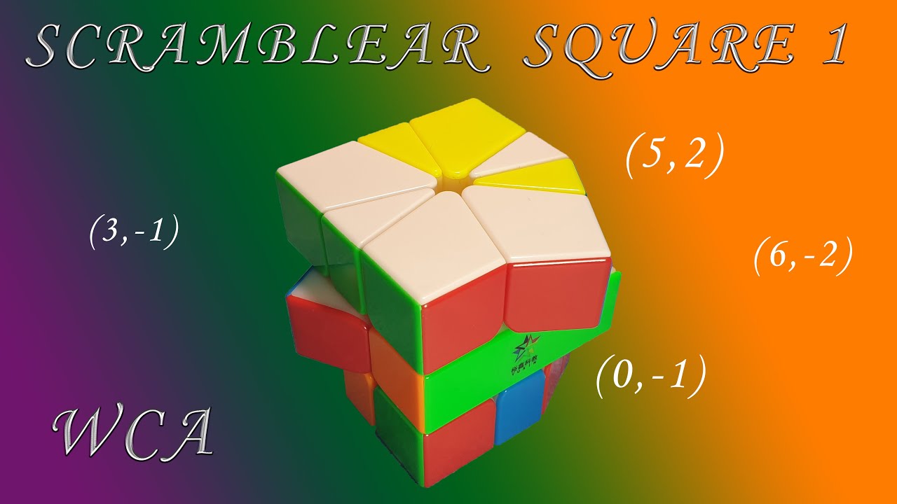 SCRAMBLE SQUARE 1| COMO DESHACER EL SQUARE 1 | NOTACIÓN SQUARE 1 WCA - YouTube