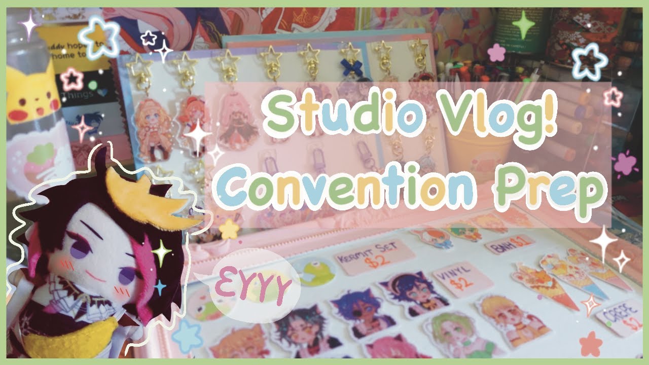 🥕Studio Vlog: Convention Prep for Anime Pasadena!! ( •ᴗ• ) - YouTube
