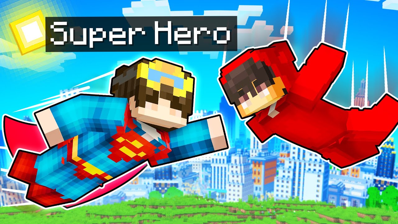 Becoming a SUPERHERO in Minecraft! - YouTube