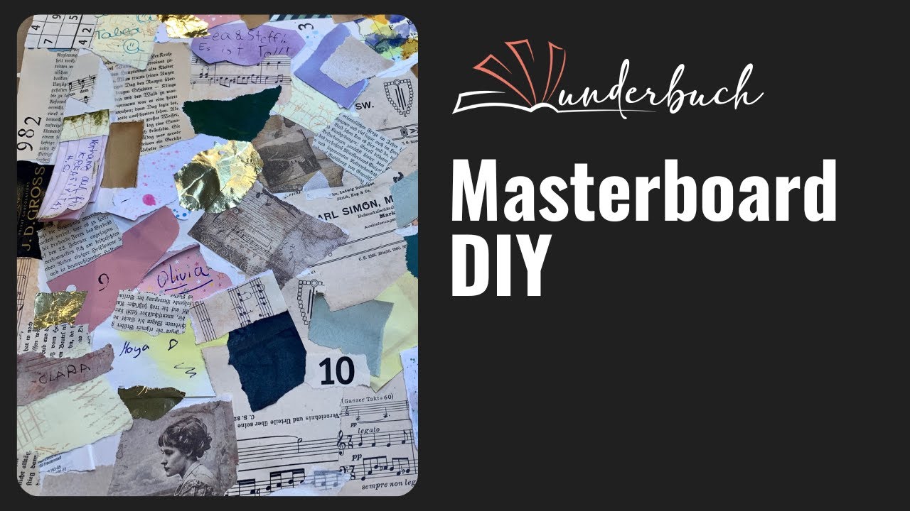 Masterboard Tutorial Collage aus Papierresten & Verpackungen - YouTube
