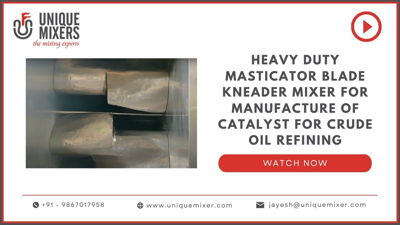 Heavy Duty Masticator Blade Kneader Mixer for Manufacture of Catalyst ...