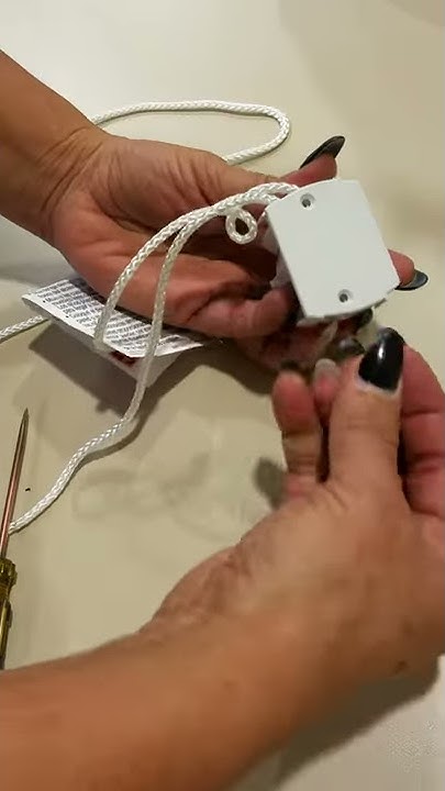 How to Replace the Continuous Cord Loop for Pleated/Cell Shades - YouTube