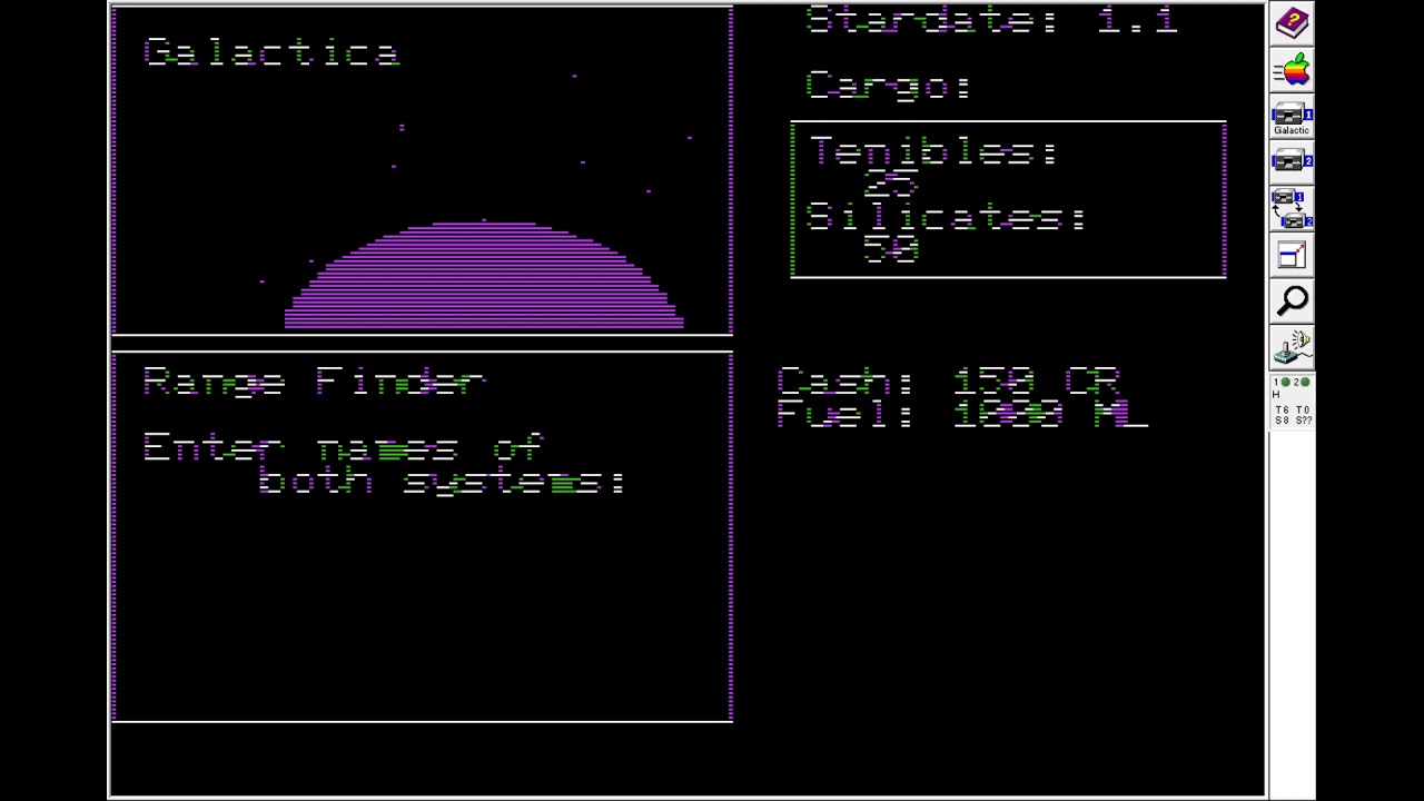 Galactic Trader - 1980 - Apple II - YouTube